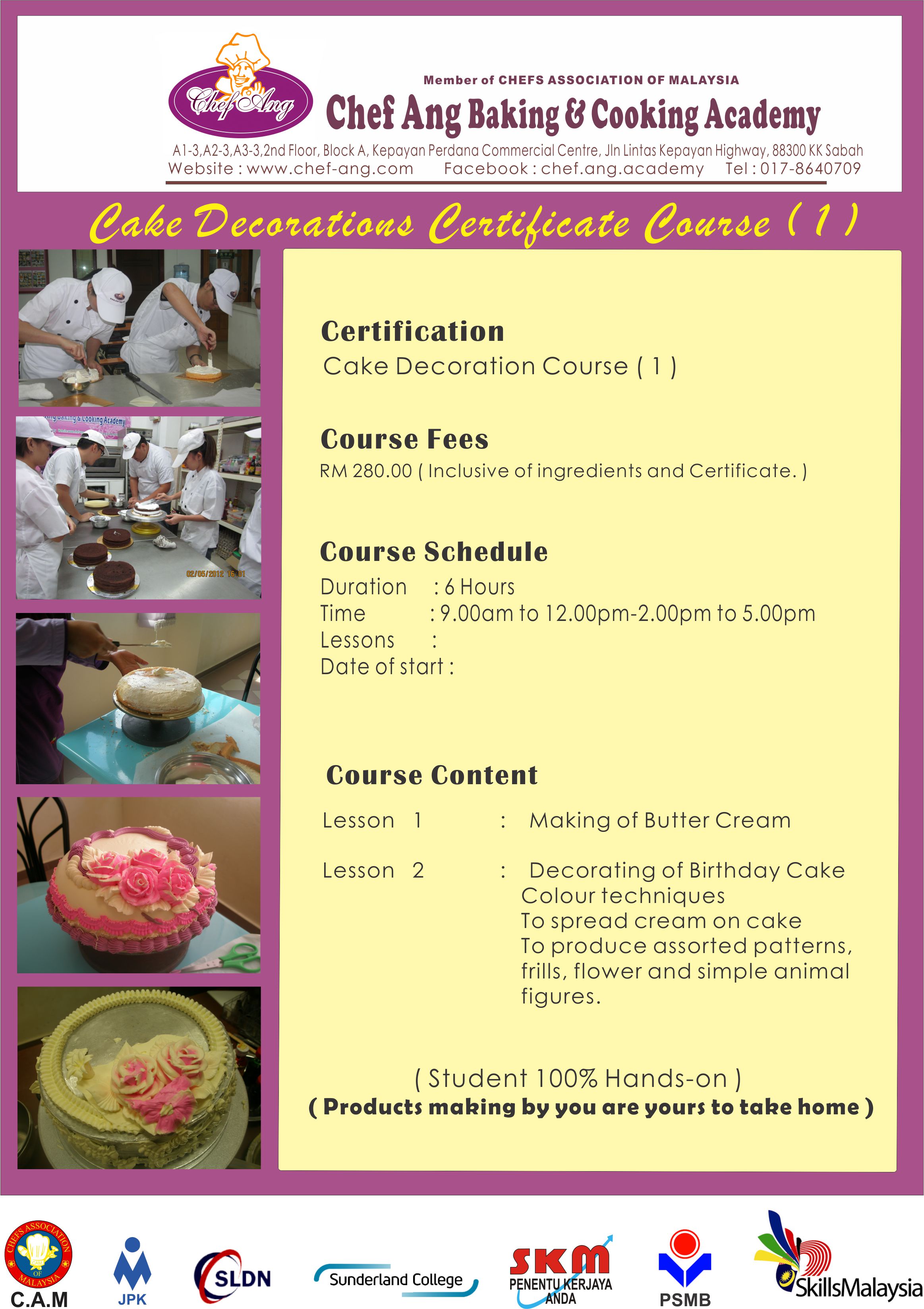 Chef Ang Baking & Cooking Academy - Full Time, Part Time Baking Classes ...